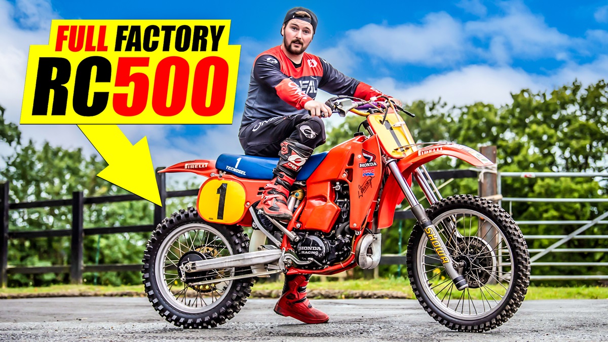 Riding an RC500 Factory 2 Stroke Honda! - MX Vice