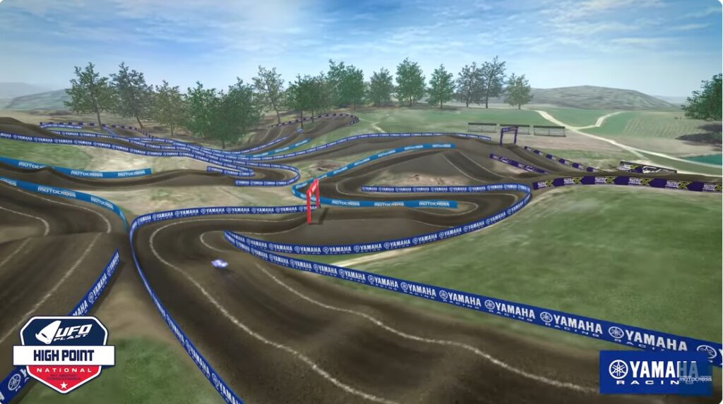 High Point National 2025 - Yamaha Animated Track Map - MX Vice